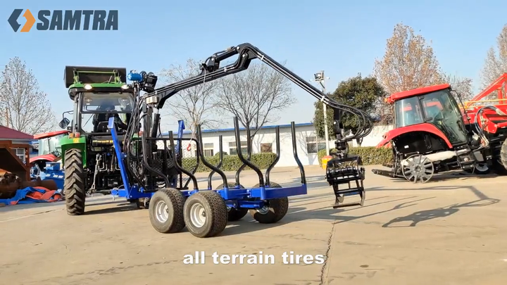 ZM5004 Forest Trailer Hydraulic Grab - Transport Logs Efficiently
