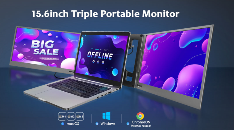 Forex Trading Monitor Portable Monitors: LCD Dual Screen Laptop ...
