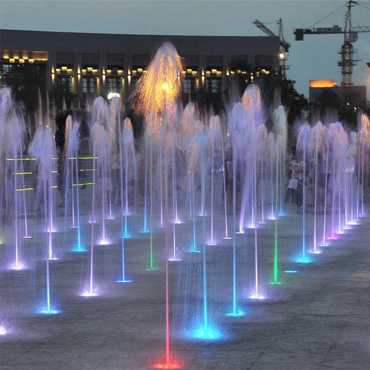 Outdoor Dry Floor Stainless Steel Music Dancing Fountain