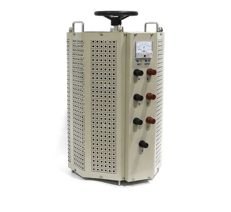 Three Phase Voltage Regulator 380V Contact AC Adjustable Transformer 3 ...