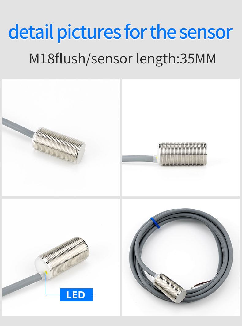 12V or 24V dc 3-wire M18 PNP series inductive proximity sensor Products from Shenzhen Jimou ...
