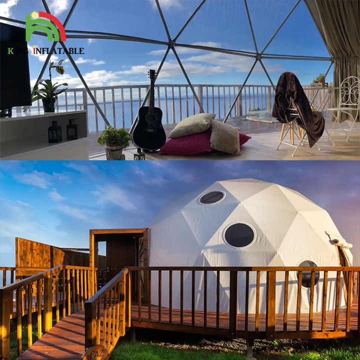 Luxury Camping Dome Home Big Geodesic Dome Kit Tents Glamping Garden ...