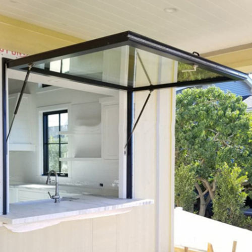 Manual Out Flip Window Modern Design Sound Proof Double Glass Vertical ...