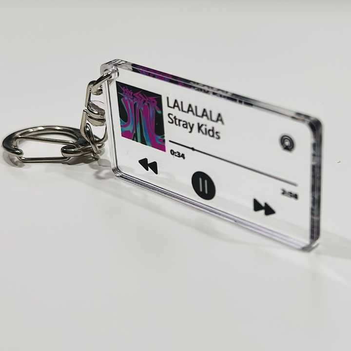Personalized Custom Acrylic Vinyl Record Lyrics Photo Keychain ...