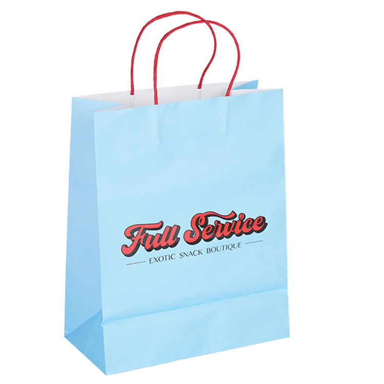 Logo Printer Shopping Custom Printed Packaging Kraft Paper Bag with ...