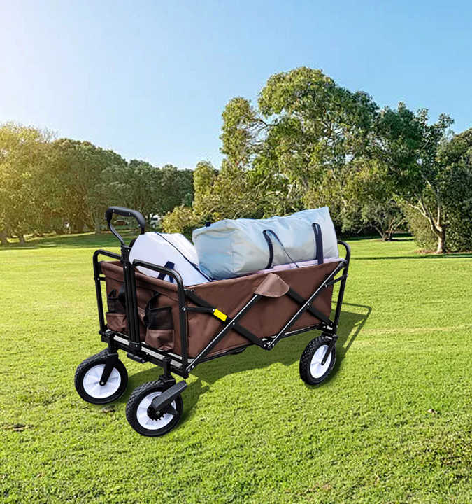 Outdoor Folding Utility Cart Wagon Camping Cart Push Cart for Kid for ...