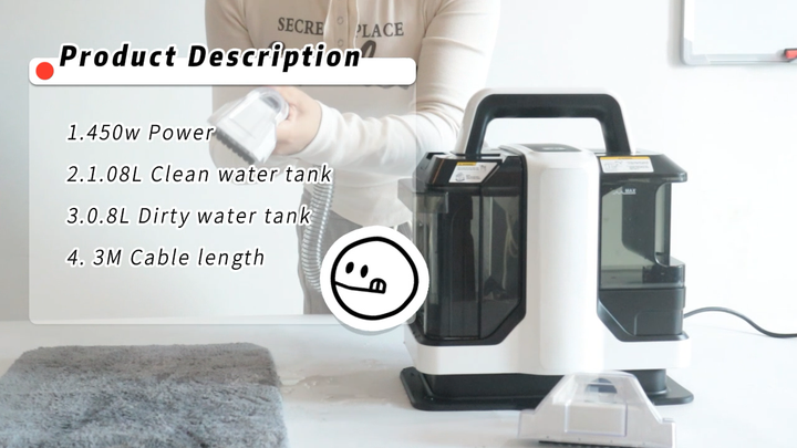 Carpet Spot Cleaner - Portable Handheld Wet and Dry Machine