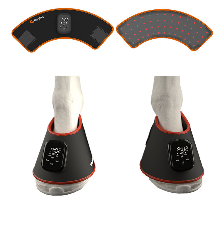 Equine Light Therapy Hoof Boot Pads Red Infrared Therapy Belts Wireless ...