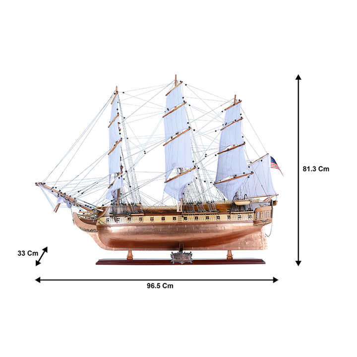HMS Victory Copper Bottom Tall Ship Model L80 - Handcrafted