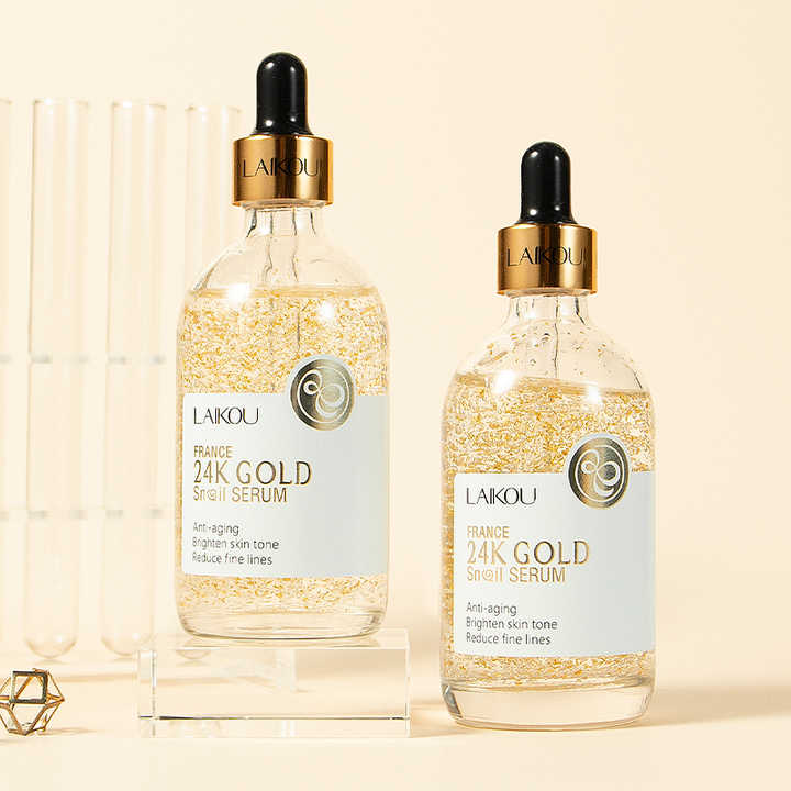 LAIKOU 100ml Moisturizing Whitening Anti Aging Acne Removing 24K Gold Snail Face Serum| Alibaba.com