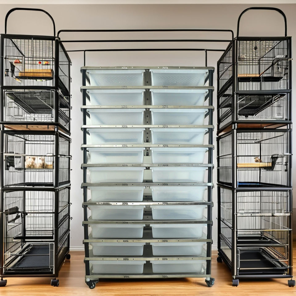 Dot Pattern Snake Rack System Stainless Steel Plastic Breeding Box Tubs ...