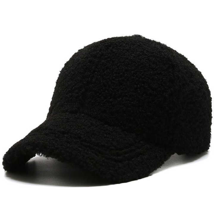 High Quality 6 Panel Designer Baseball Hats Faux Terry Fur Wool Fleece ...