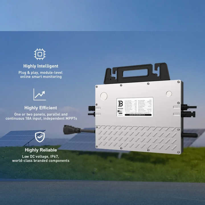 Beny IP67 1200W Wifi Microinverter - Efficient Solar Power