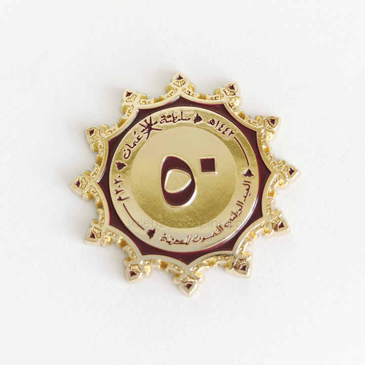 Oman 50th national day logo magnet badge, Oman emblem pins| Alibaba.com