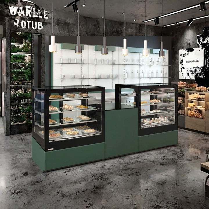 Modern Coffee Shop Counter Design Display Dessert Bar Counter ...