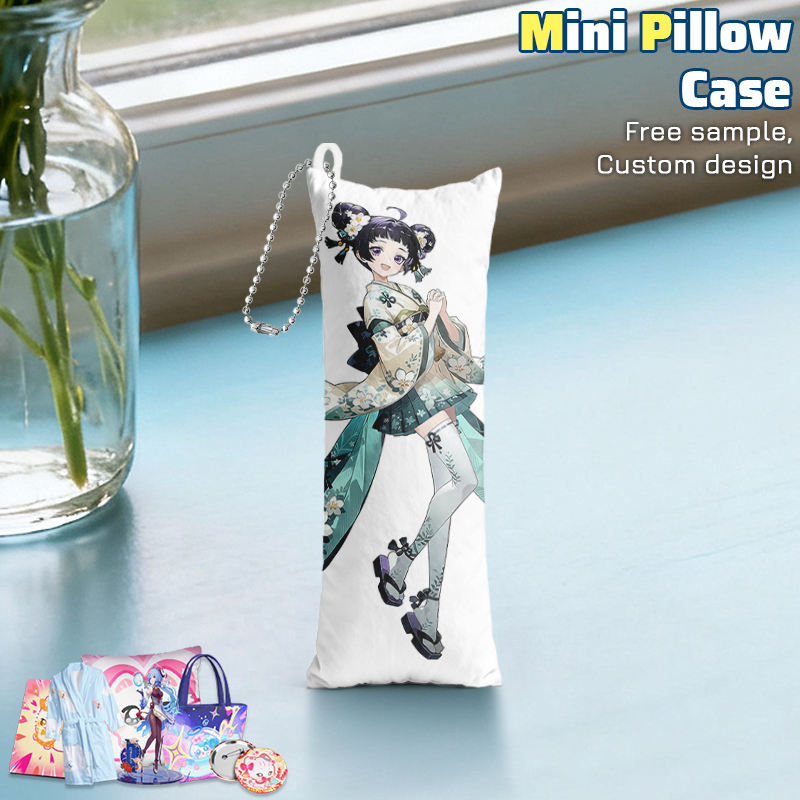 OEM Anime Characters Polyester Peach Skin Key Chain Mini Dakimakura ...