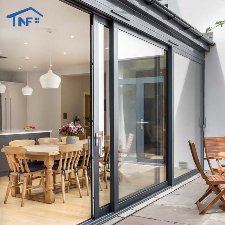 Aluminium Alloy Glass Sliding Patio Door - Hurricane-Proof & Soundproof