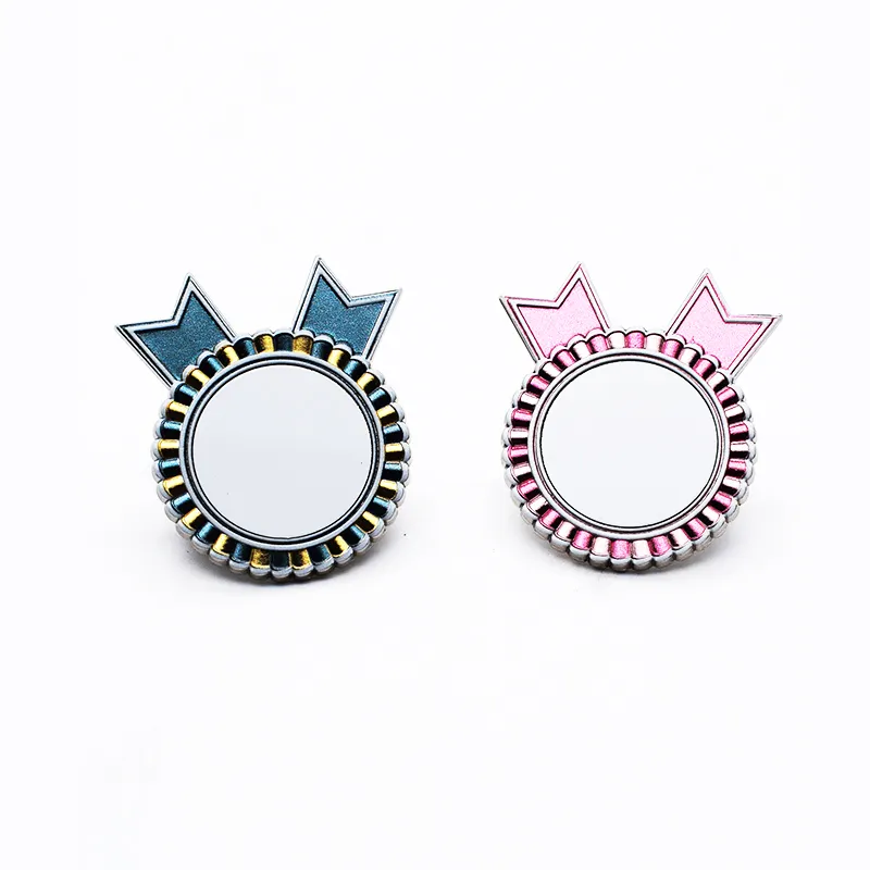 Qualisub New Design Sublimation Badge Blanks With Pin Badge for DIY ...
