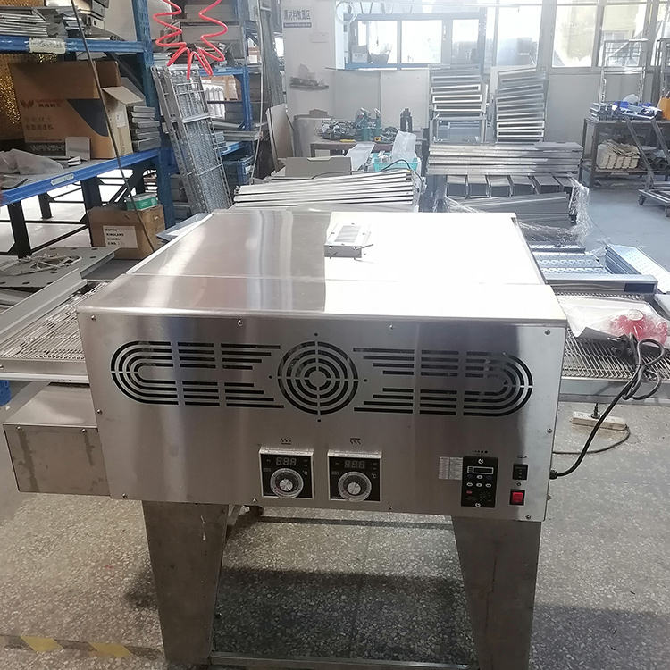 QDMECH Industrial Continuous Crawler Pizza Oven Even Heating Belt Type ...