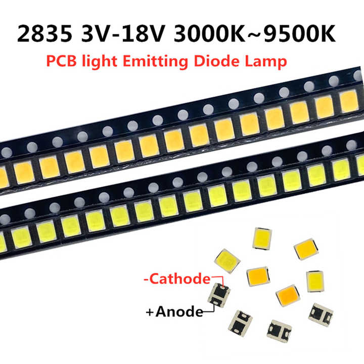 Sanan SMD LED Chip 3V 6V 9V 18V 2835 - High Performance