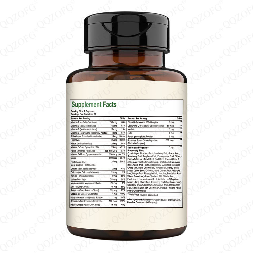 High Quality Multivitamin Capsules for Adults Multiminerals ...
