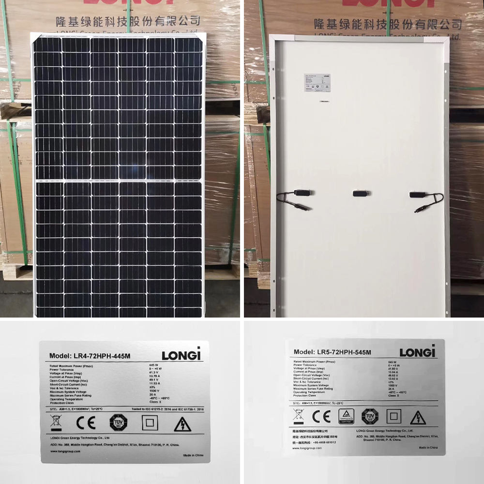 Longi Solar Panels 640 Watt 650W 655W 660W 665W 670W Longi Double-glass ...