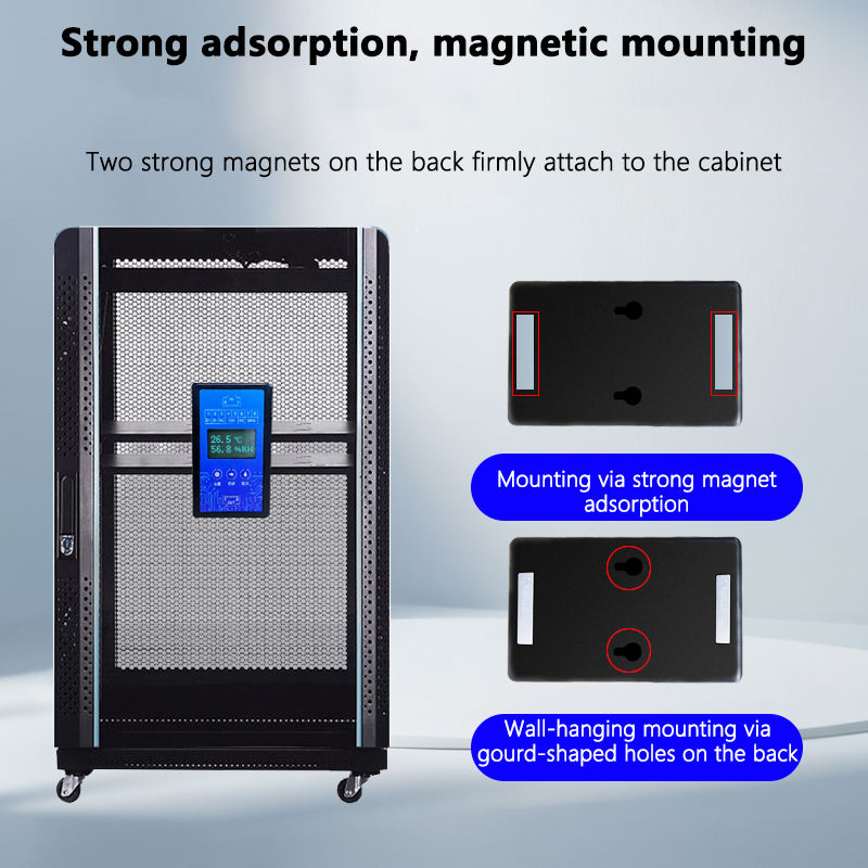 RS485 Temperature Humidity Sensor RJ45 Interface Magnetic Adsorption ...