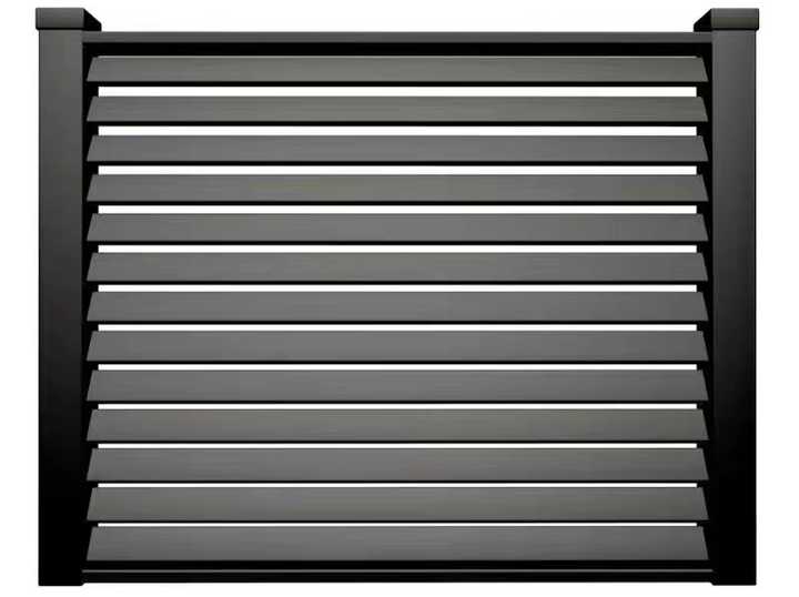 Aluminum Steel Louver Panel Gates System Slat Fence Aluminium Privacy ...