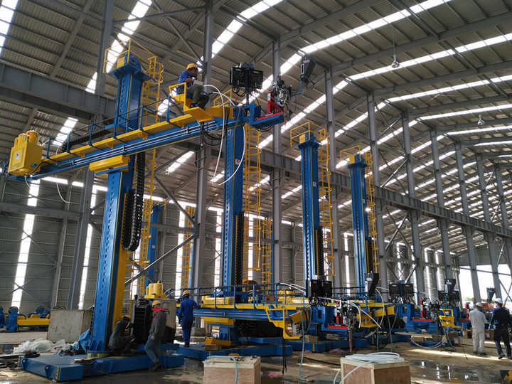 Tandem Arc Tandem Wire SAW Heavy Column Boom / Automatic Welding ...