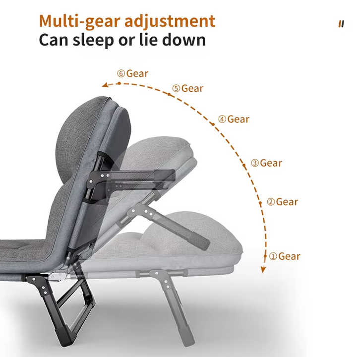 Modern Minimalist Foldable Single Bed for Small Spaces & Relaxation
