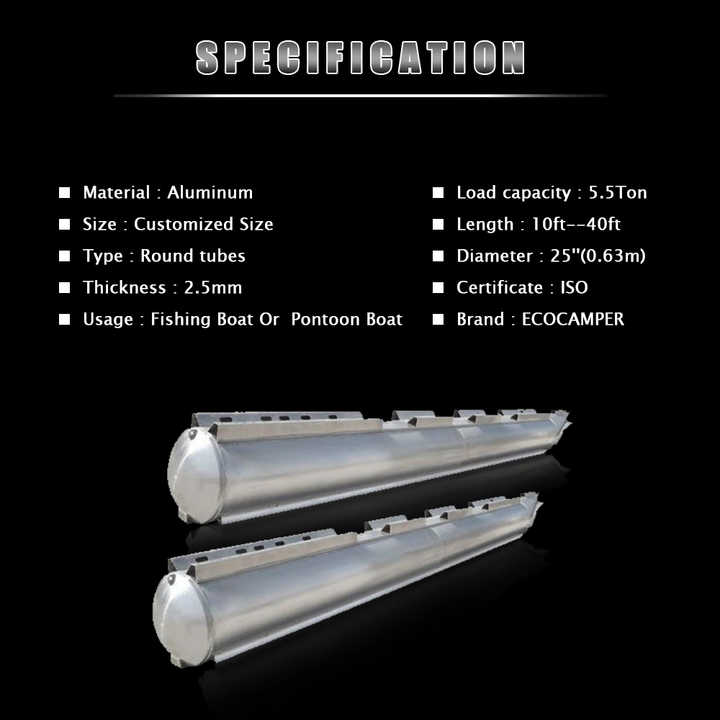 DIY Build Aluminum Pontoons Float Tube Accessories for Pontoon Boats ...