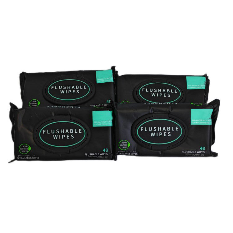Free Samples OEM Private Label Household Biodegradable 80pcs Flushable ...