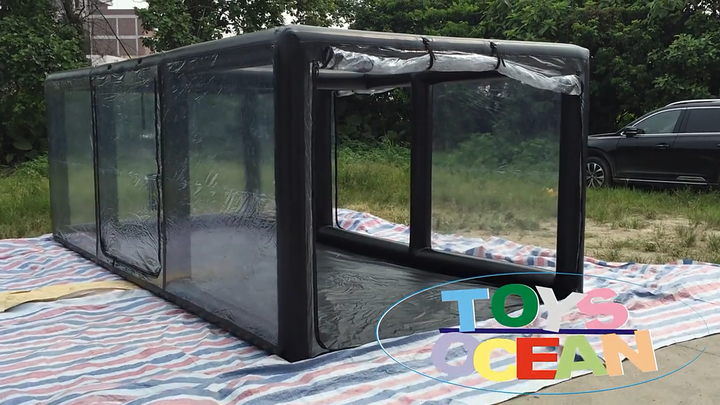 Transparent Outdoor Inflatable Car Cover Bubble Tent Garage
