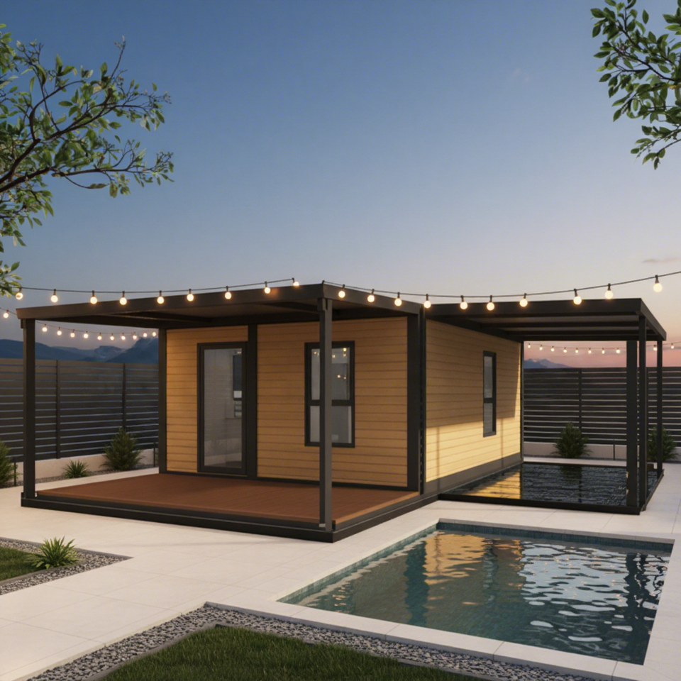 PrefabX Fully Configured Flip-Mini-L20 Green House ADU with Kitchen ...