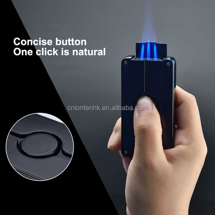 Manufacturer Gathering Flame Pack Jet 3 Flames Torch Lighter Can Be ...