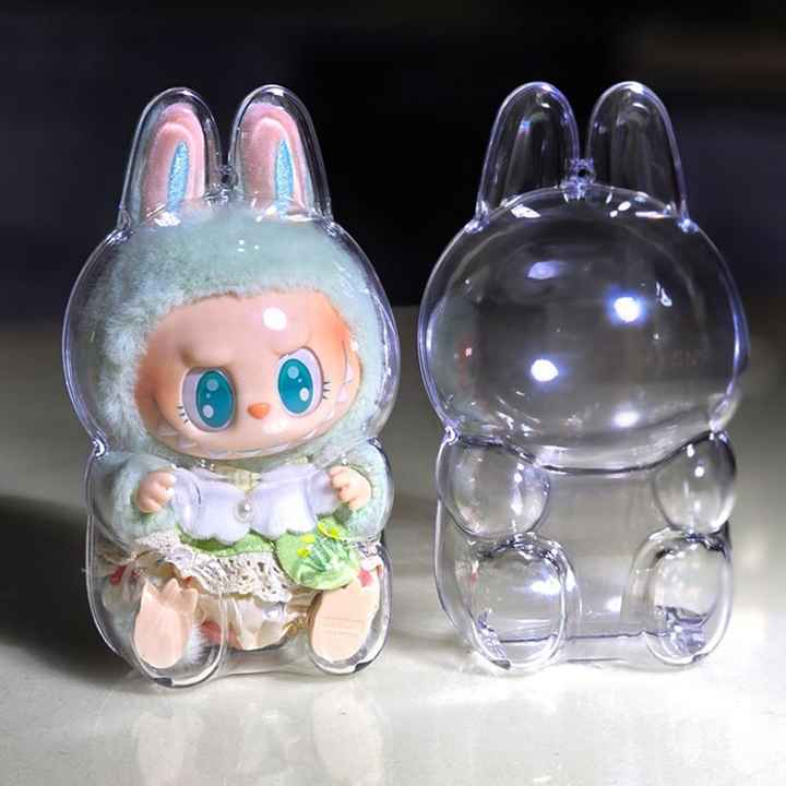 LABUBU Transparent Protective Shell Backpack Party Accessories