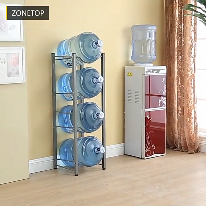 19L Drinking Water Gallon Rack - Durable Metal Storage Holder for 5 ...