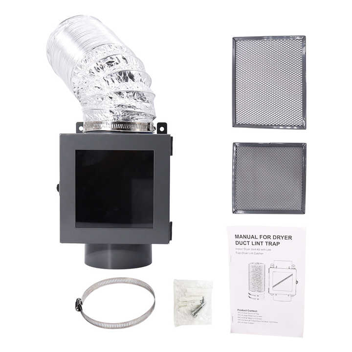 Dryer Duct Lint Trap - Efficient Indoor Ventilation Kit