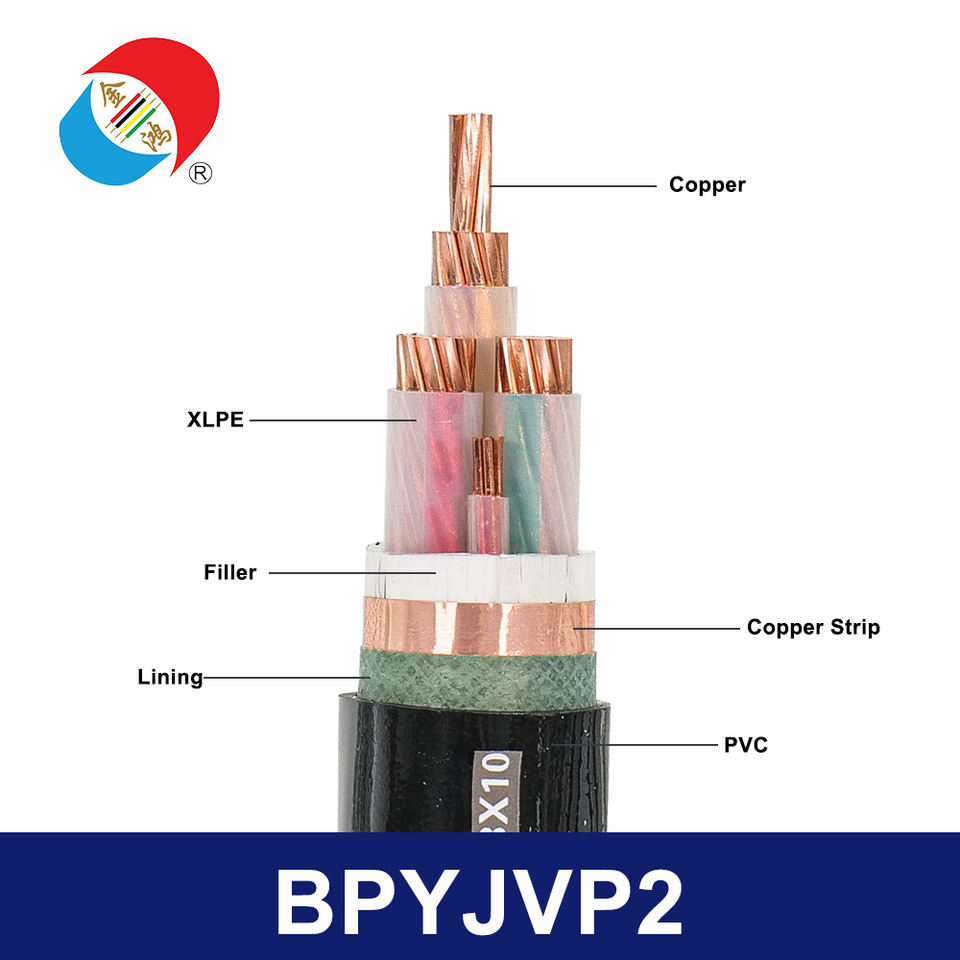 3x120 3x25mm2 Bpyjvp2 Power Cable NA2XS(F)2Y 10-30 KV PVC/CTS/SWA Steel ...