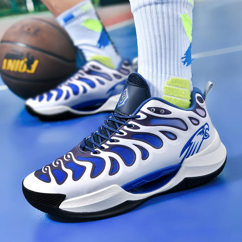 New Men's Casual Winter Luminous Basketball Shoes Outdoor High-Top ...