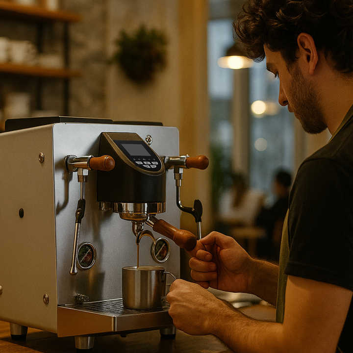 Naixer 2000W Dual Boiler Espresso Coffee Machine 110V Rotary Pump 9Bar ...