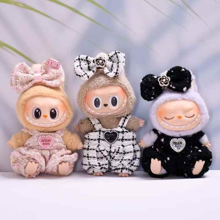 Labubu Cute Mini Minmin Outfit with Bow - Designer Gem Clothes
