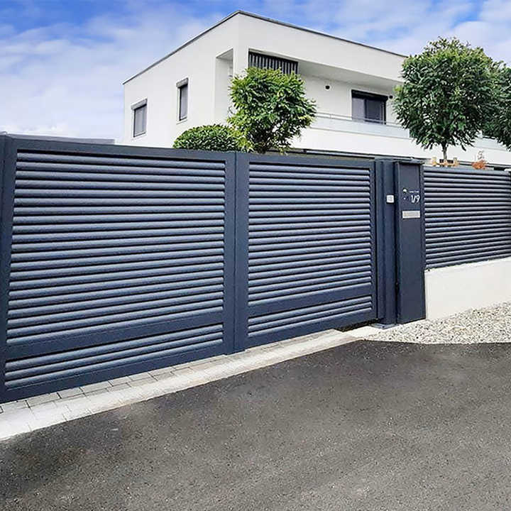 European Automatic Double Swing Driveway Gate - Modern Design ...