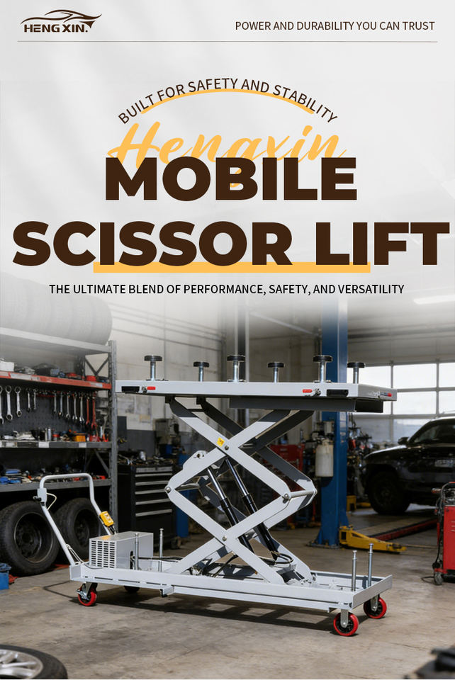 Household Movable Automotive Scissor Lift Hydraulic Car Elevator 1 Ton ...