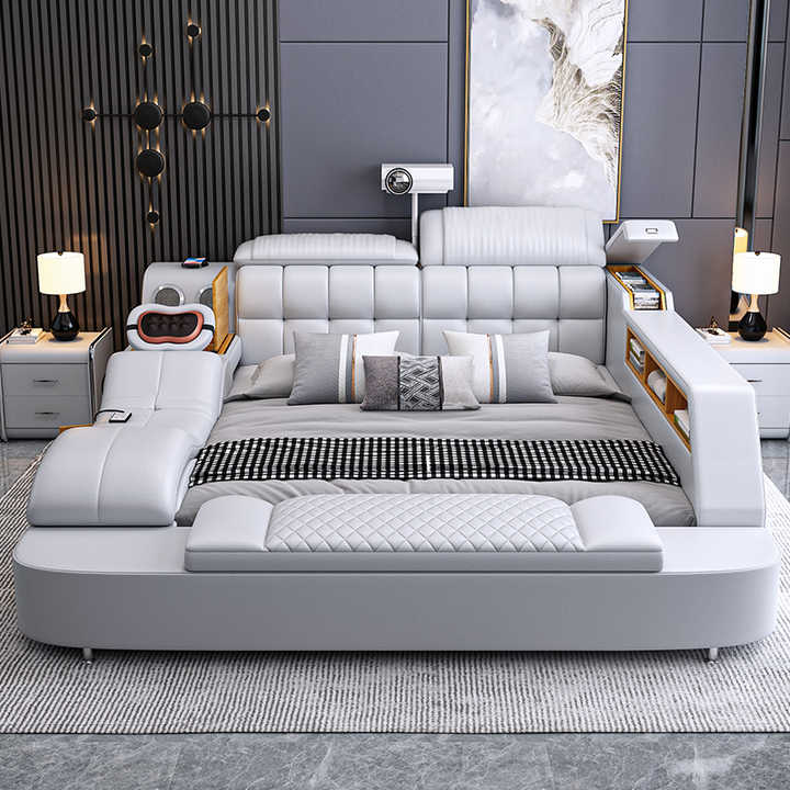 Camas inteligentes de dormitorio de lujo a la venta, marco de cama ...