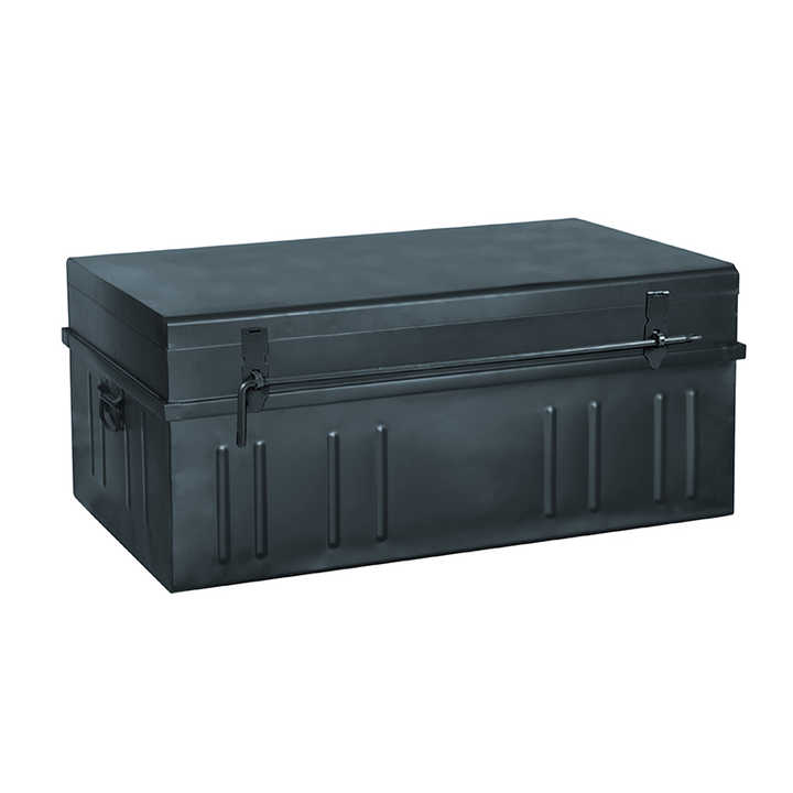 Black Heavy Duty Storage Trunk Metal Trunk Box with Lock| Alibaba.com