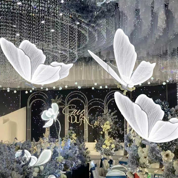 Wedding Chandelier - Customized LED Butterfly Lights