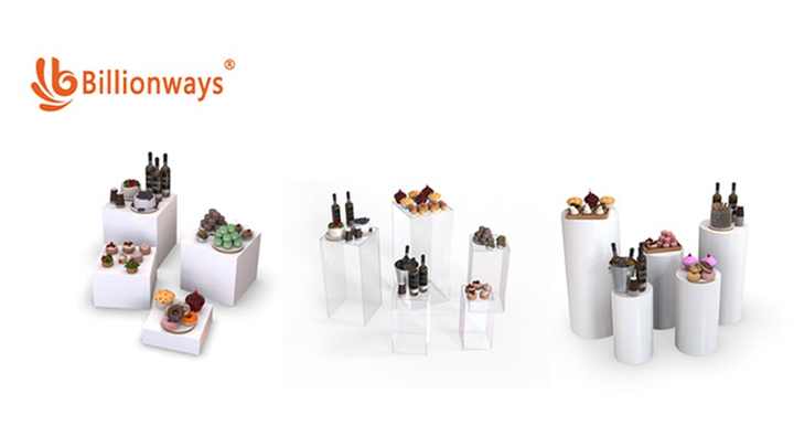 Christmas Cylinder Display Plinth For Exhibitions Weddings Round ...