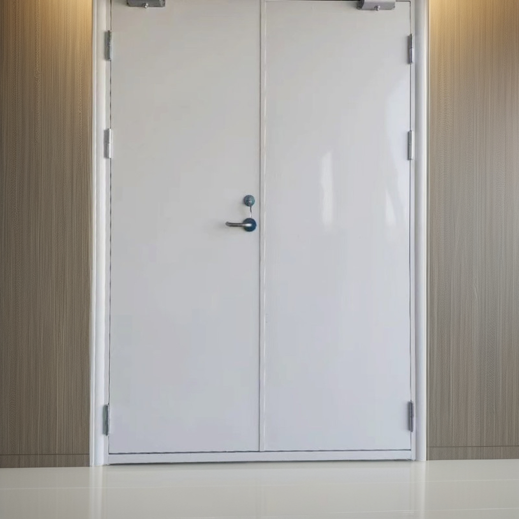 Single Leaf Fireproof Interior Steel Door Security Fire Rated for ...
