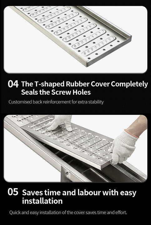 304 Stainless Steel Trench Cover Drainage Cover for Kitchen Drain ...